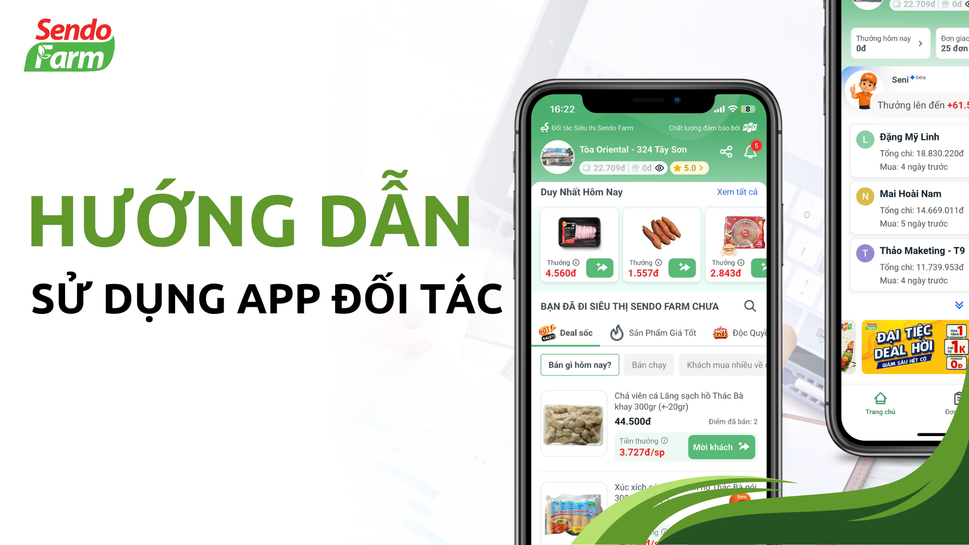 Hướng dẫn sử dụng App Sendo Farm – Đối tác siêu thị từ A đến Z